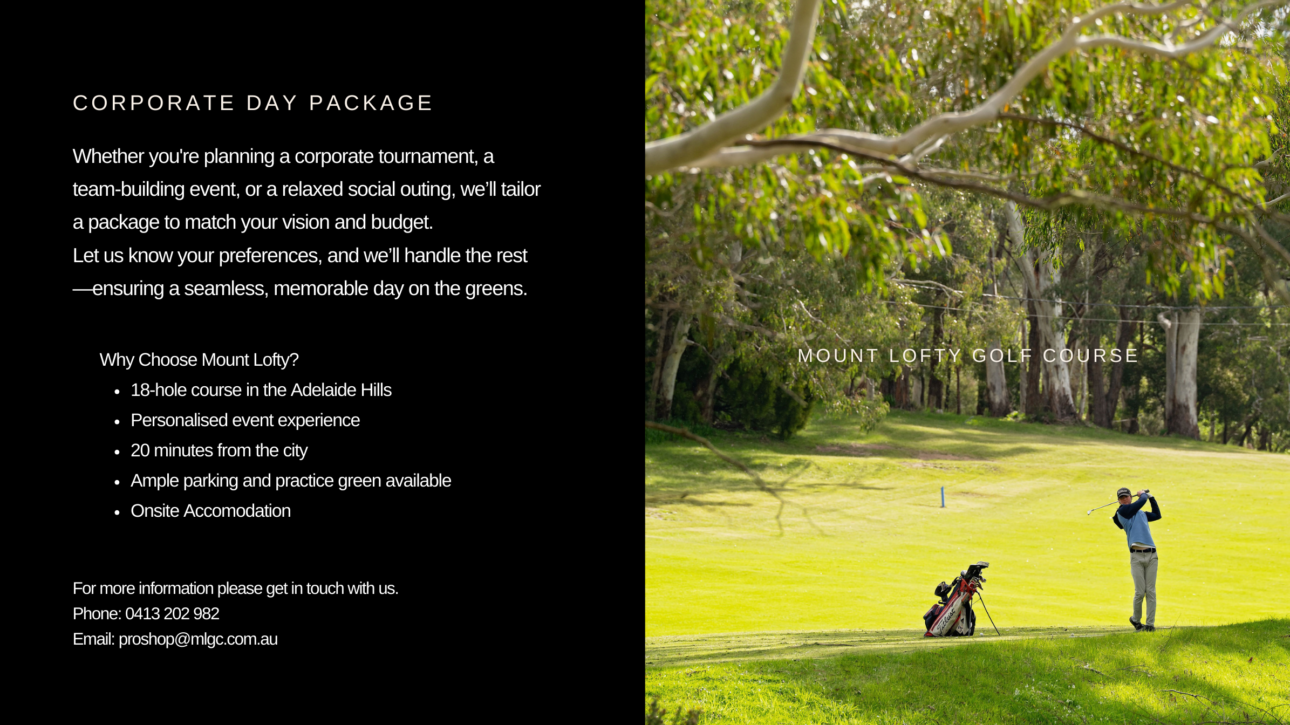 RATES – Mount Lofty Golf Course